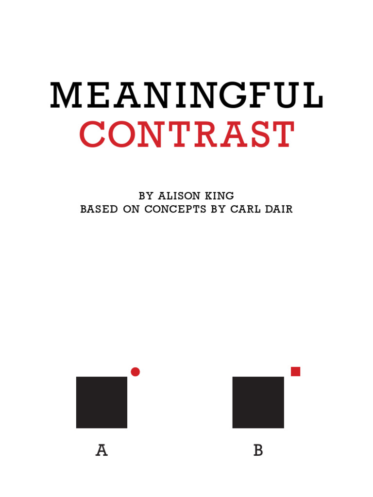 Meaningful Contrast in Typography | PDF | Typefaces | Communication Design