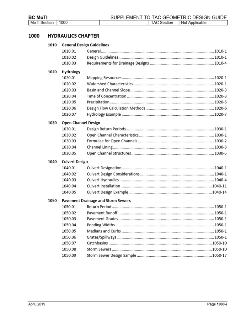 TAC Geom Design Guide Supplement | PDF | Drainage Basin | Storm Drain