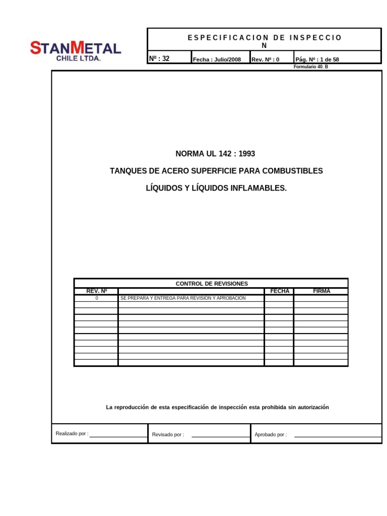 Norma Ul 142 | PDF | Acero | Tubería (transporte de fluidos)