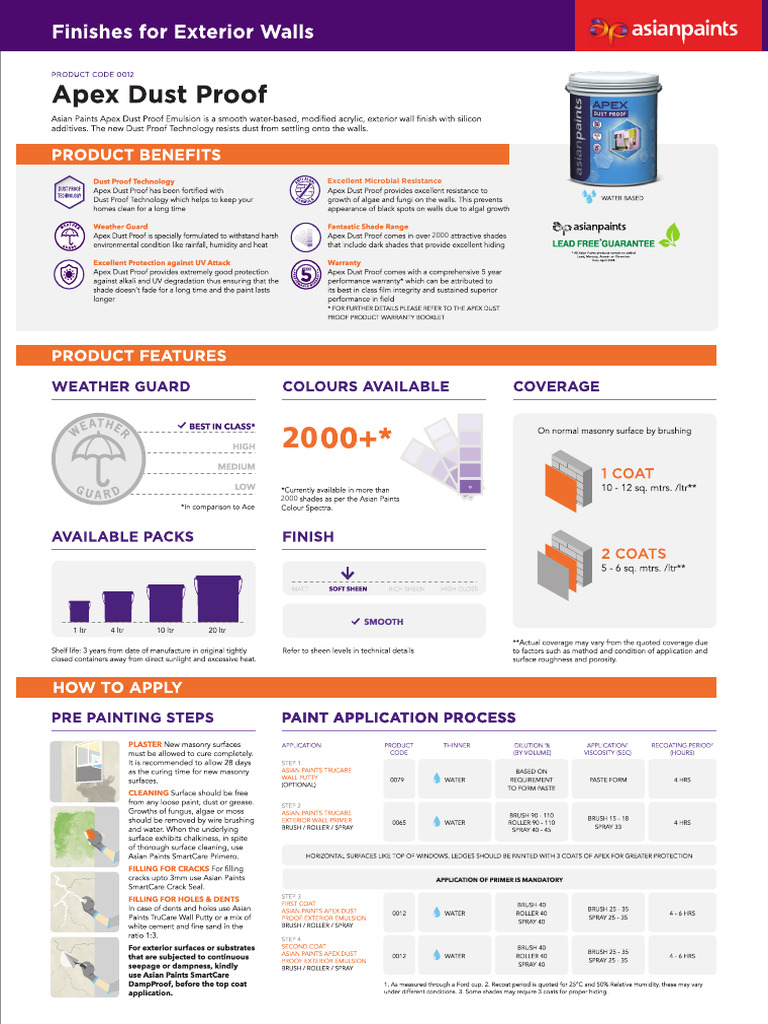 Apex Dust Proof New | PDF