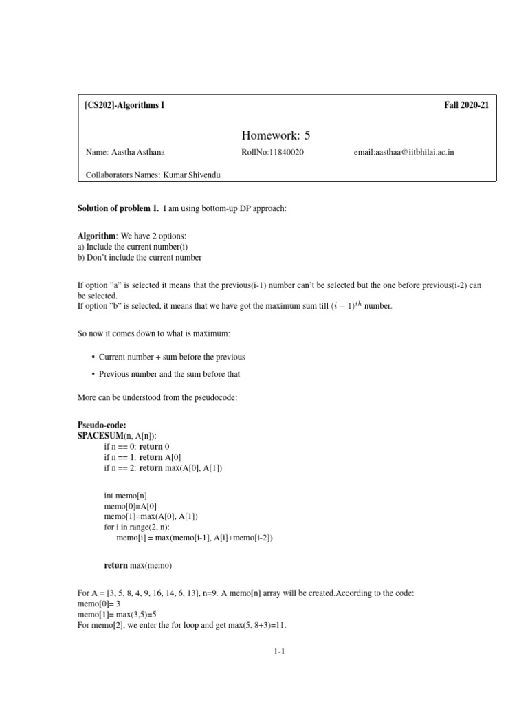 CS202 HW5 11840020 | PDF | Time Complexity | Software Engineering