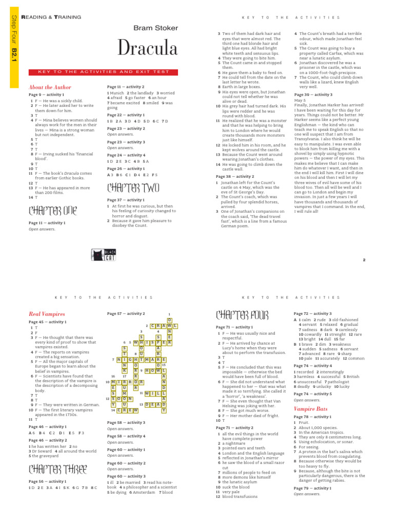 Rt-Dracula09 Key Test | PDF | Mina Harker | Abraham Van Helsing