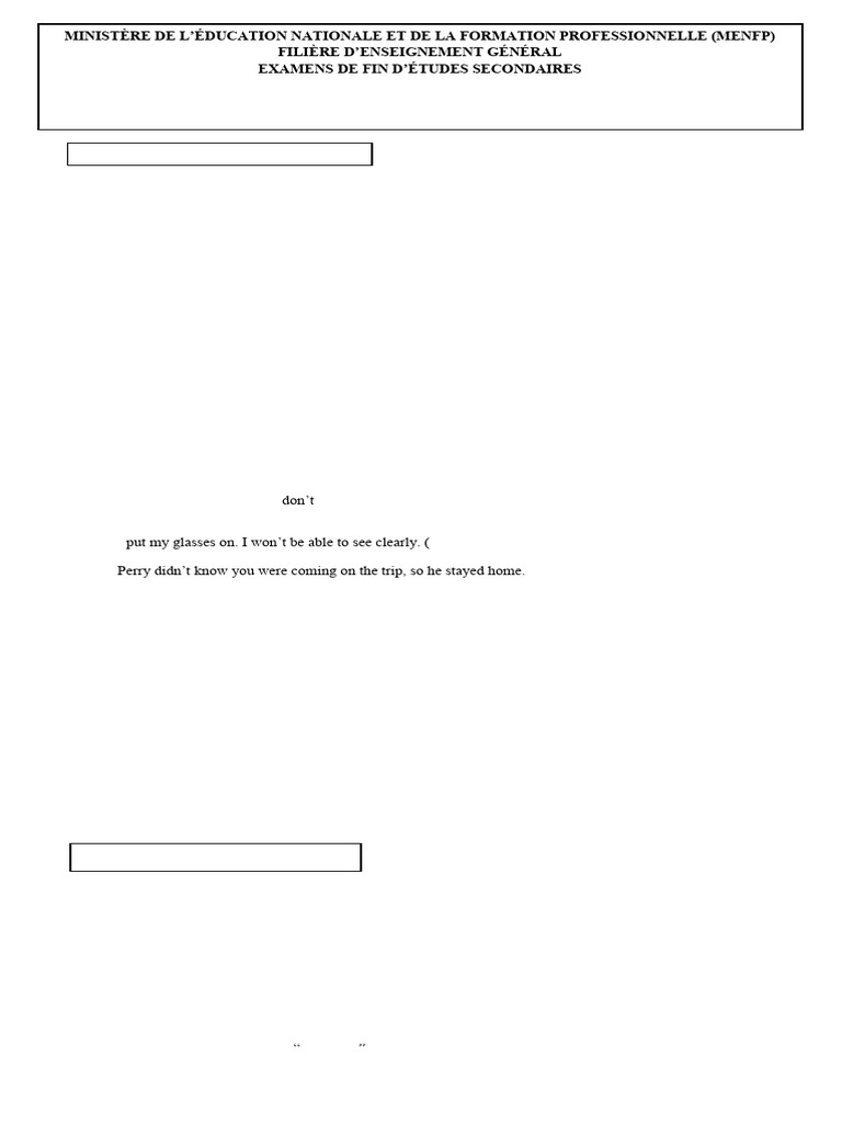 Texte Modèle 2024 - Anglais LLA Final | PDF | Child Abuse | Child Labour