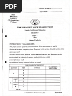 Wakissha Joint Mock Examination Uace 5152 Agriculture Past Paper 2024 | PDF