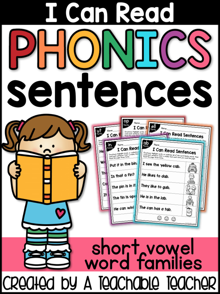 Short Vowel Word Family Sentences | PDF | Phonics | Learning