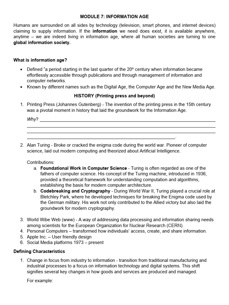 Information Age | PDF | Information | Alan Turing
