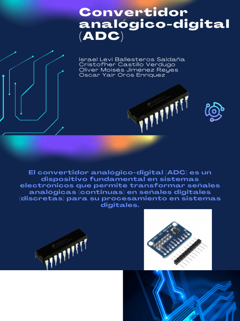 Convertidor Analógico-Digital (ADC) | PDF | Conversor analógico a digital | Sensor