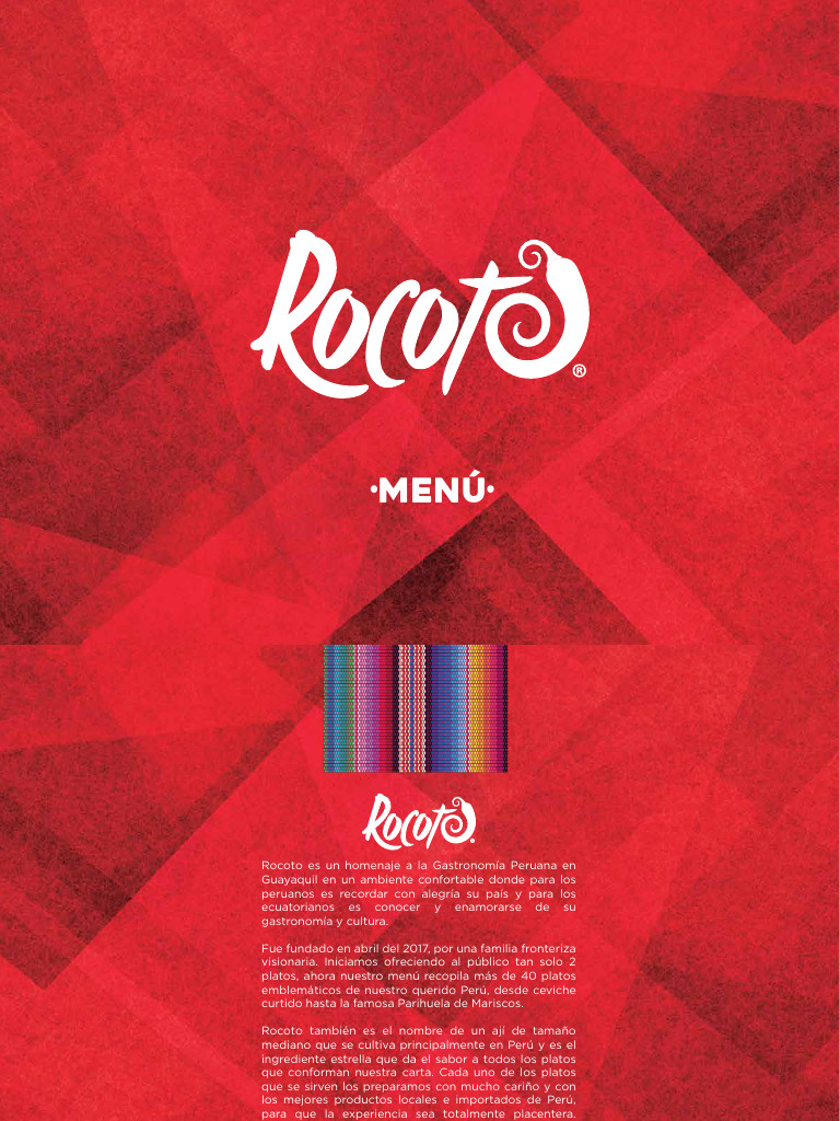 Menú Rocoto 2024 | PDF | Mariscos | Alimentos