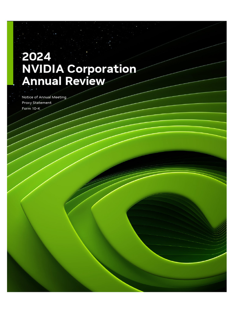 Nvidia Annual Report 2024 | PDF | Graphics Processing Unit | Artificial Intelligence