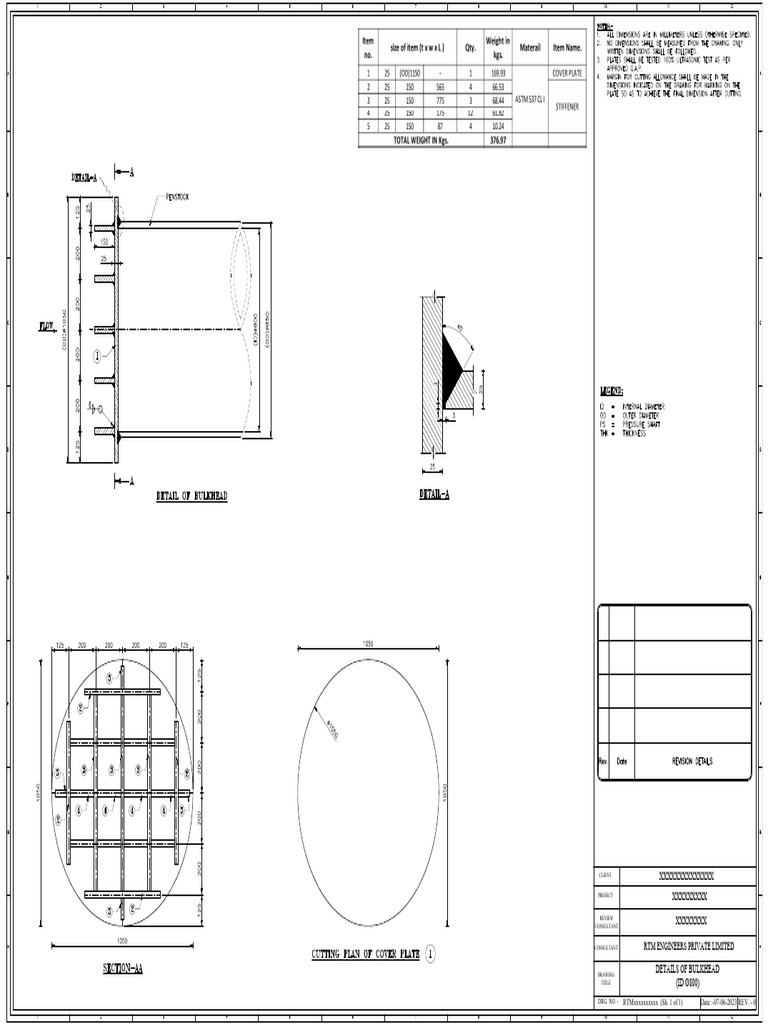 Bulkhead Details Drawing | PDF