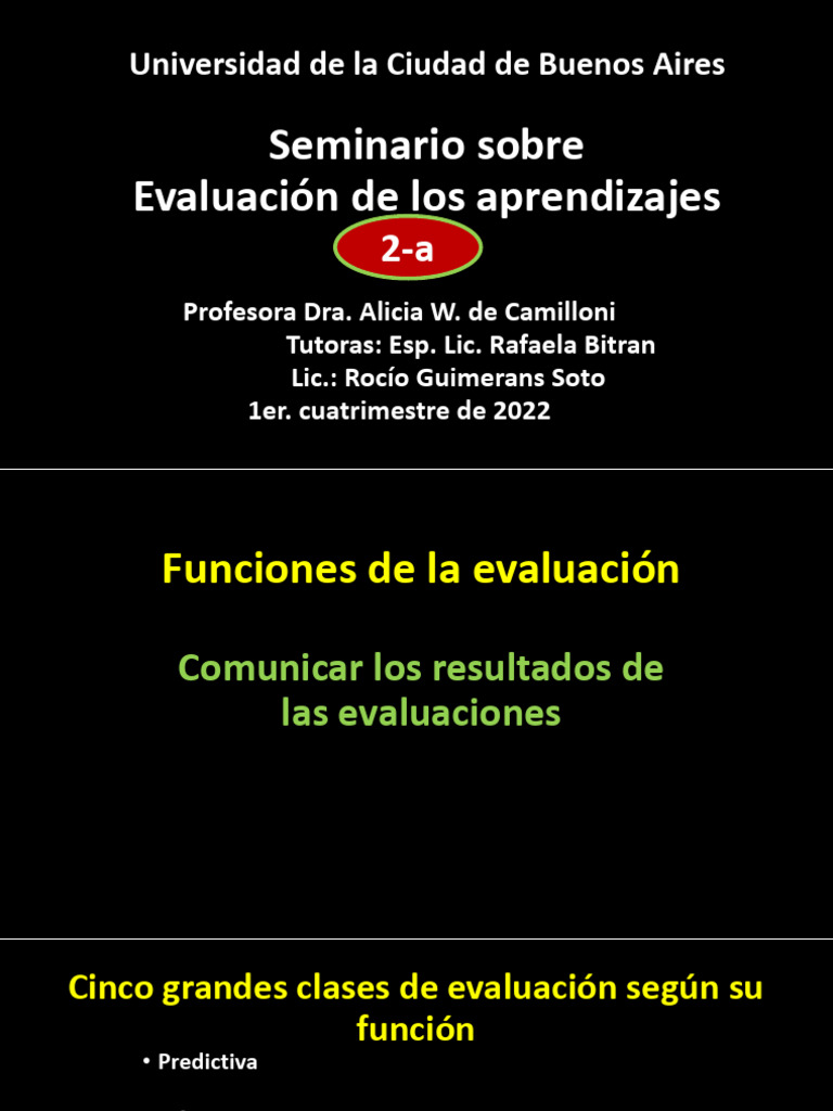 Clase 2a 26.03 | PDF | Evaluación | Enseñando