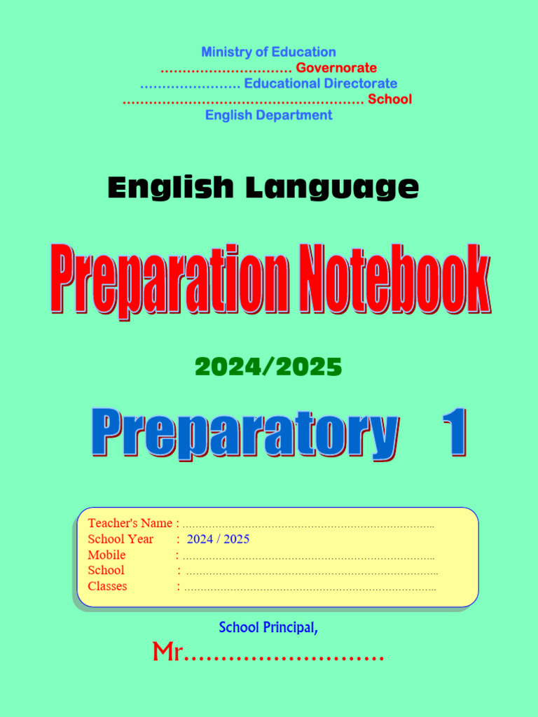 Prep - 1 Units 1-2-3-R.a-4 Preparation by MR - Ashraf Mahmoud | PDF ...