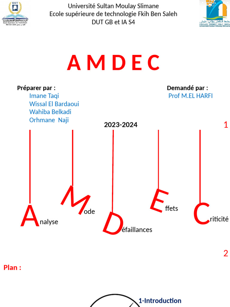 Amdec 1231 | PDF | Sécurité