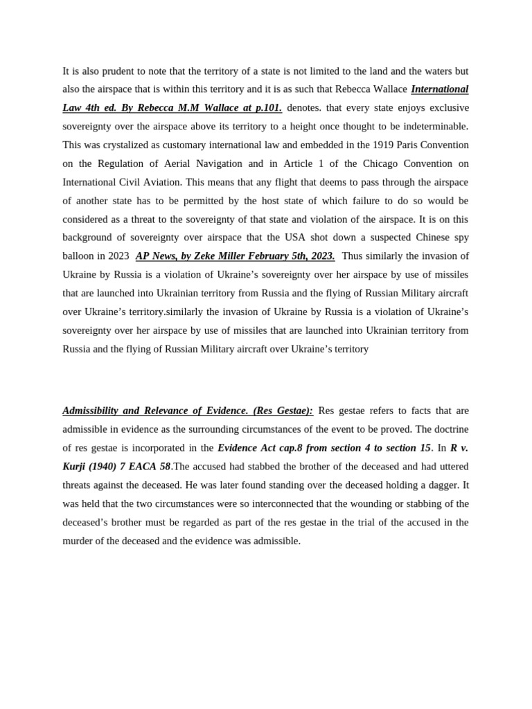 International Airspace Sovereignty | PDF | Politics