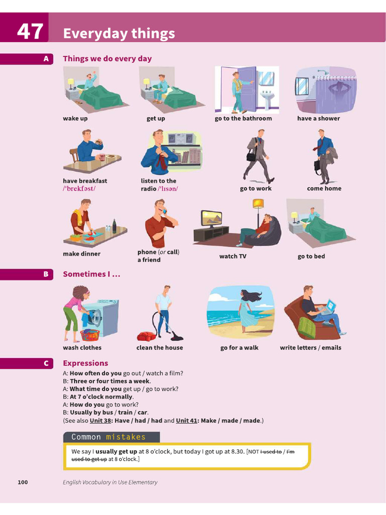 Collins - Everyday Things - Vocabulary - Elementary | PDF