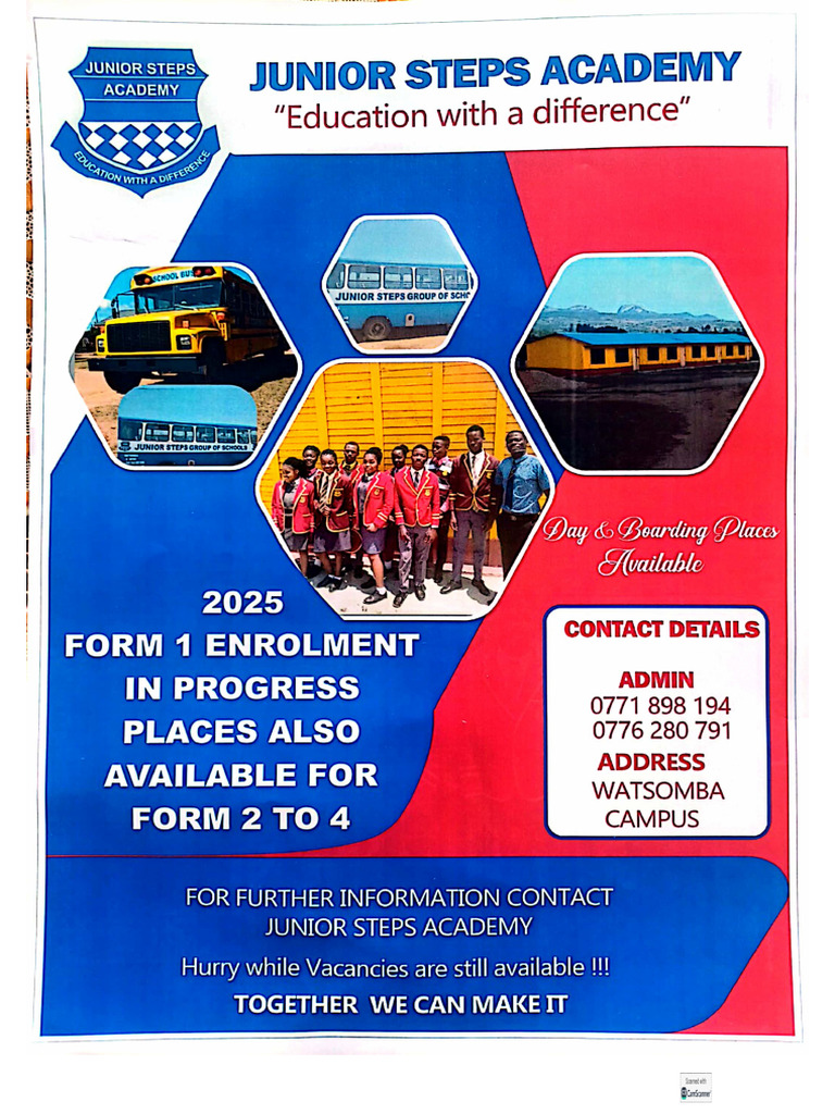 Form 1 - Form 6 Junior Steps | PDF