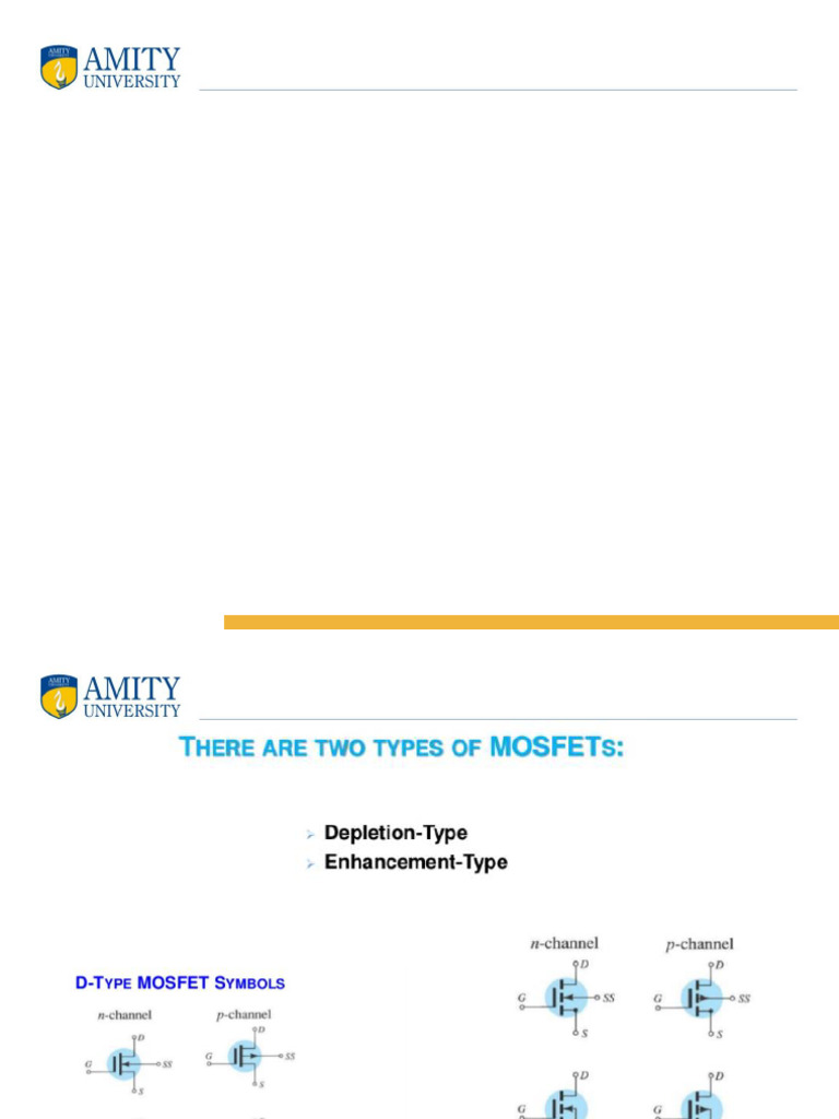 Depletion Type MOSFET Overview | PDF