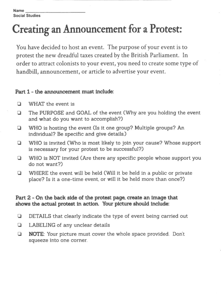 Colonial Protest Poster | PDF