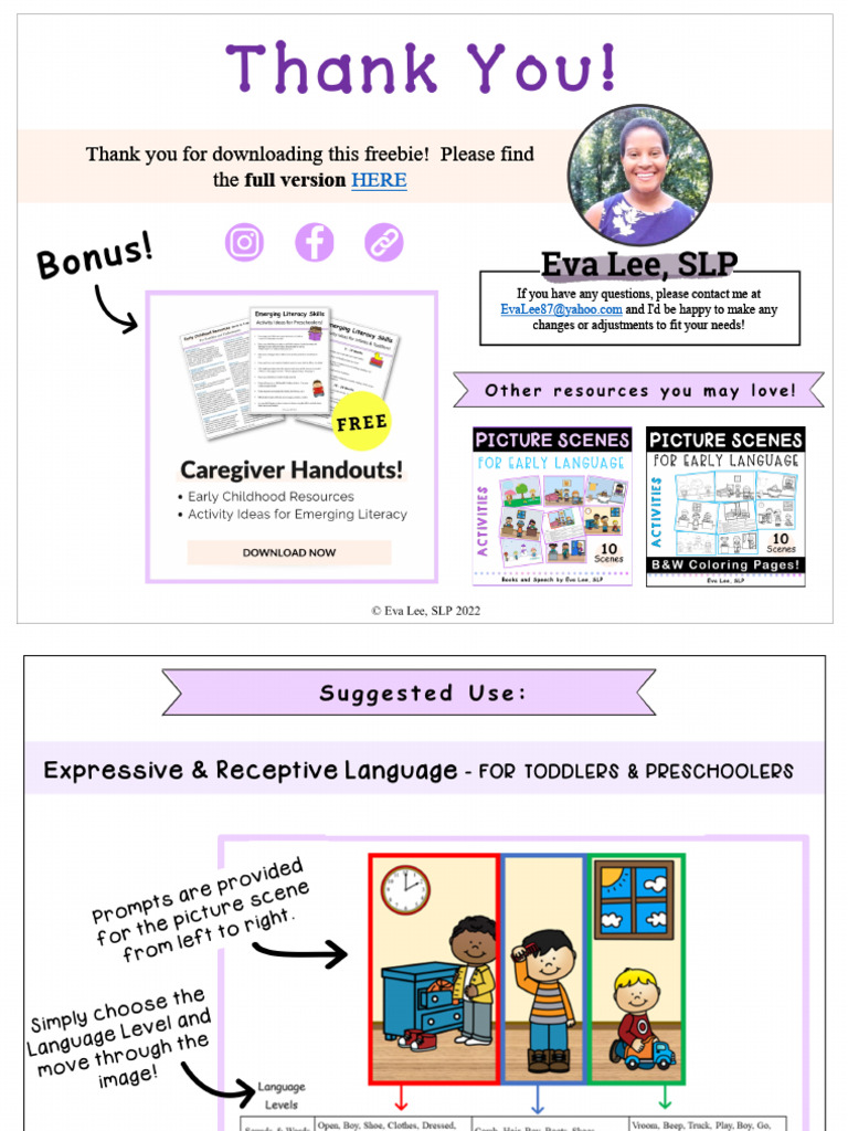 Thank You For Downloading This Freebie! Please Find The Thank You For ...