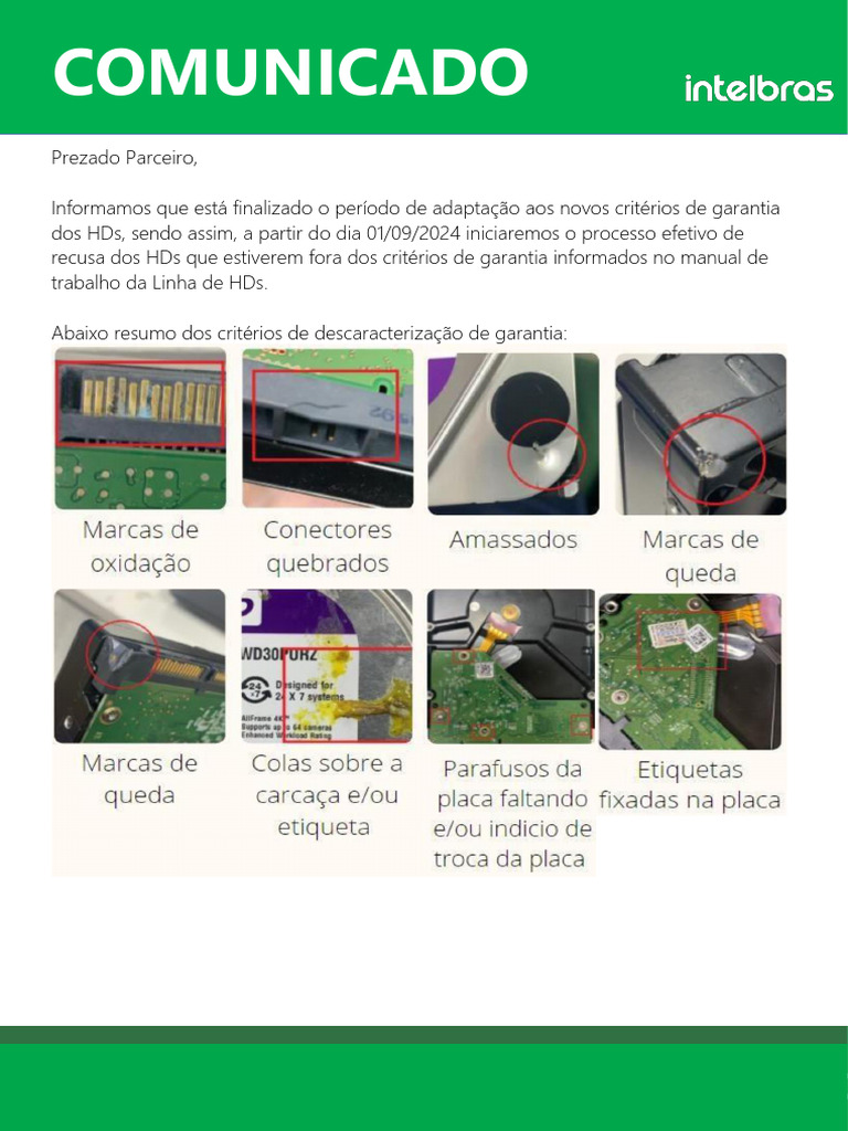Comunicado - Recusa HDs.v2 | PDF | Negócios | Computadores