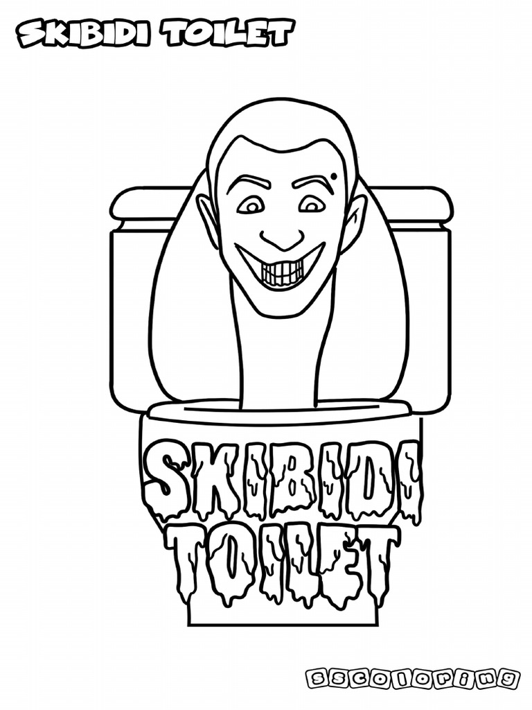 Skibidi Toilet Coloring Pages 10 Scaled | PDF