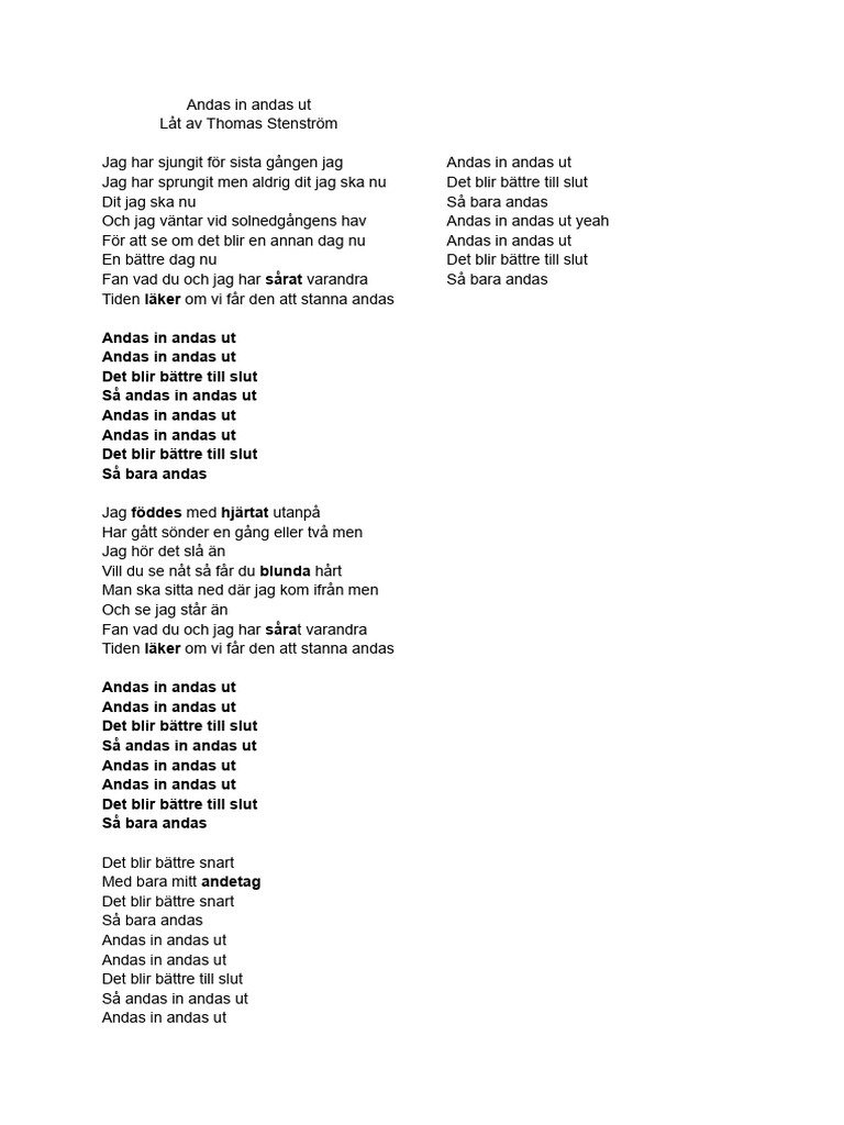 Andas in Andas Ut | PDF