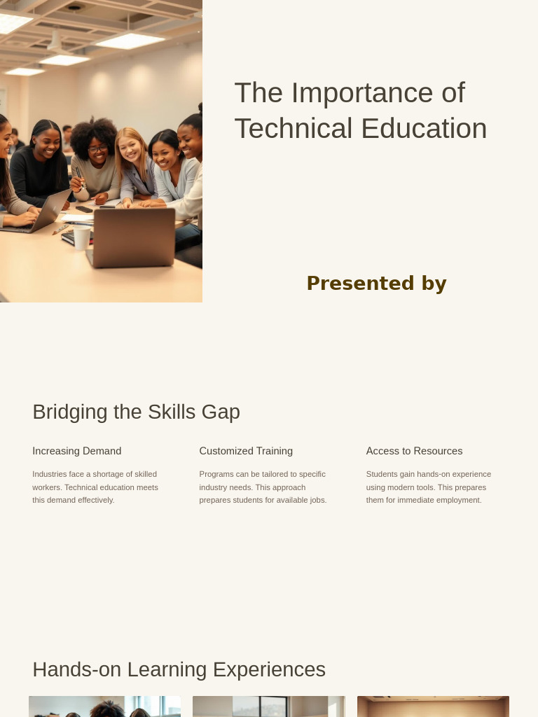 The Importance of Technical Education | PDF