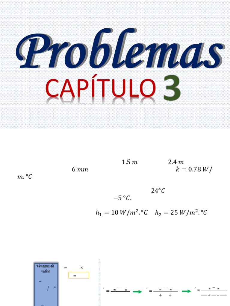 CAP. 3 - Ejercicios - Resistencias Parte 1 | PDF | Transferencia de calor | Paneles de yeso