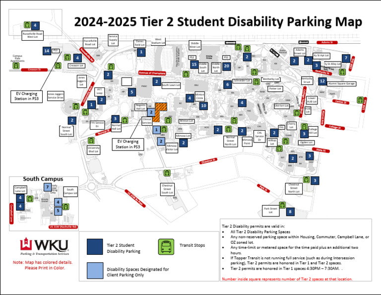 Tier 2 Disability Parking Map 2024-25 | PDF