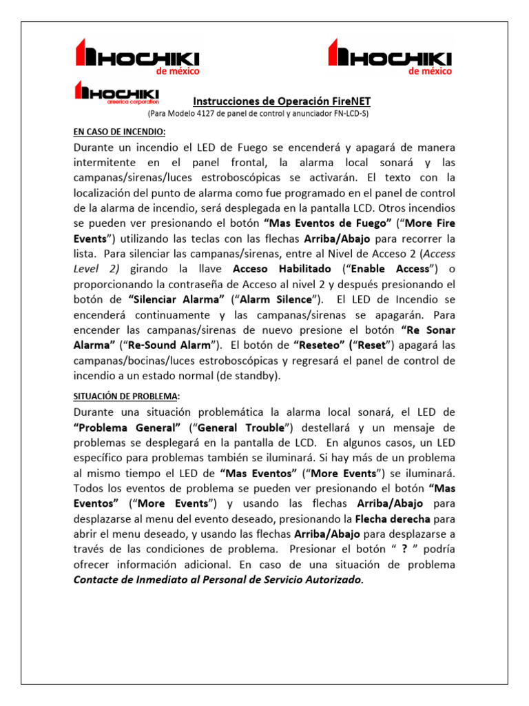 Manual de Usuario FireNET Hochiki | PDF | Informática