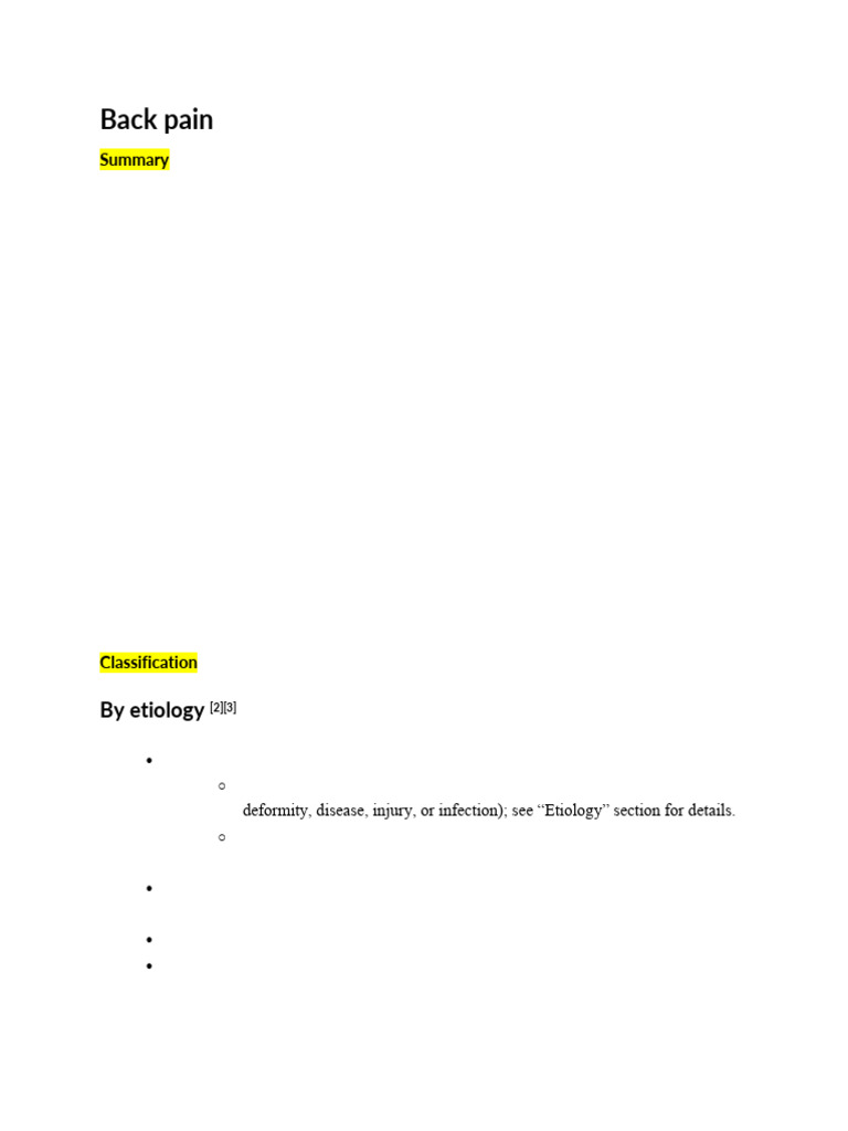 Amboss Back Pain | PDF | Back Pain | Low Back Pain