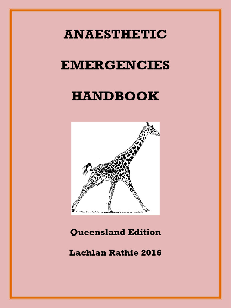 Anaesthetic Emergency Handbook 201617 | PDF | Clinical Medicine ...
