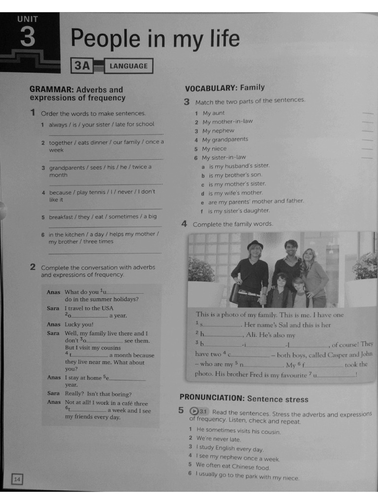 Personal Best A2 - WB Unit 3 | PDF