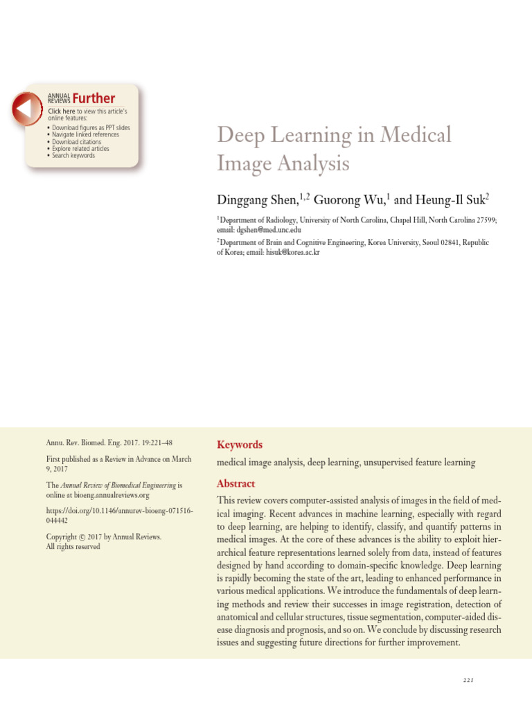Article 1 | PDF | Deep Learning | Medical Imaging