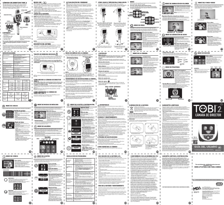 Tobi 2 Directors Camera IM Spanish UPDATED | PDF | USB | Microsoft Windows