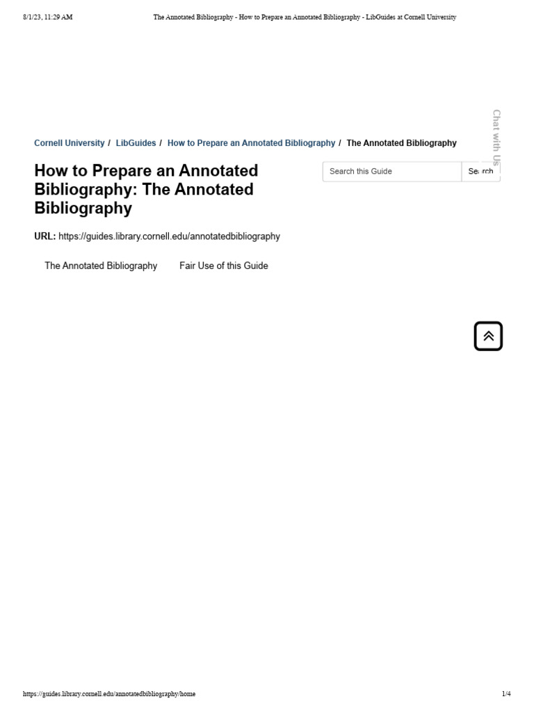 The Annotated Bibliography - How To Prepare An Annotated Bibliography ...