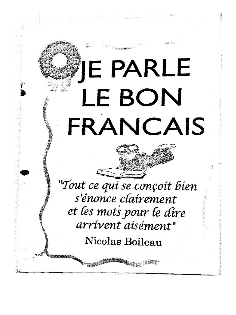 Je Parle Le Bon Français | PDF