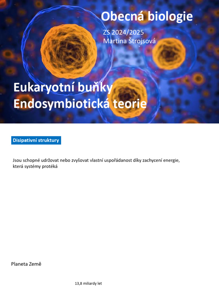 OBIP 1M Eukaryotni Bunky Endosymbioza 2024 2025 | PDF