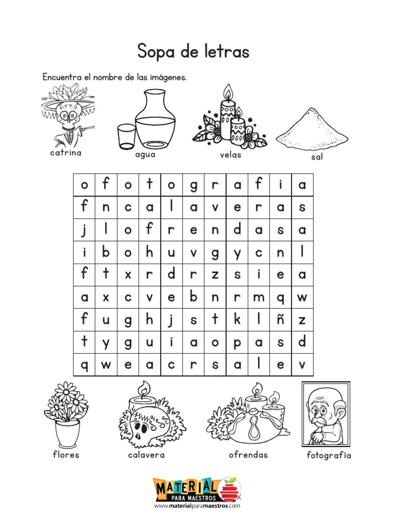 Sopa de Letra Del Día de Muertos | PDF