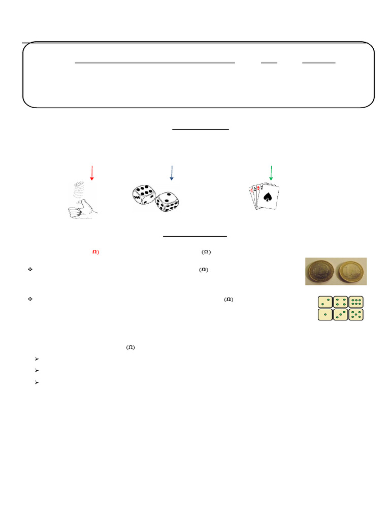 Espacio Muestral y Regla de Laplace | PDF | Teoría de probabilidad | Probabilidad