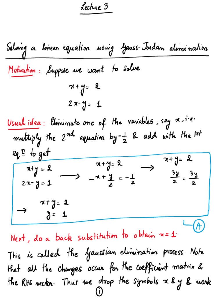 3319 Solving Linear Equations | PDF