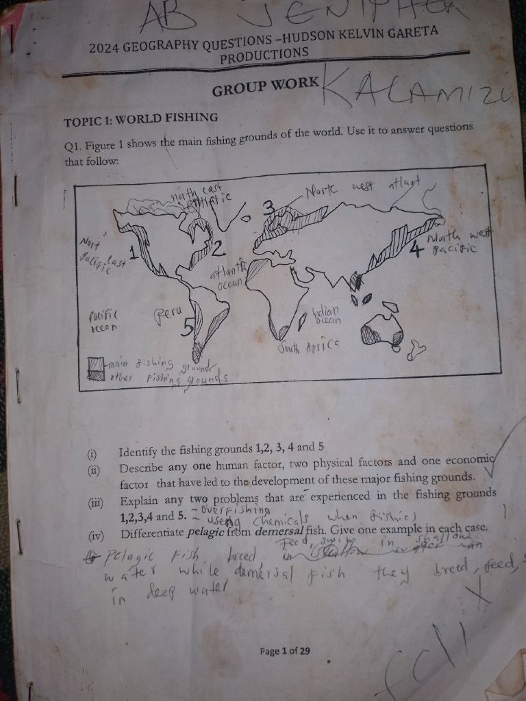 2024 Geography Questions - Hudson Kelvin Gareta - Done by Yamzy ...