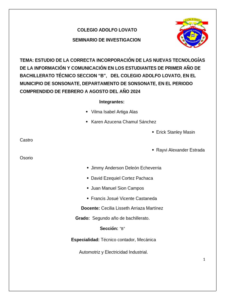 Documento Vilma | PDF | Tecnología de información y comunicaciones | Enseñando