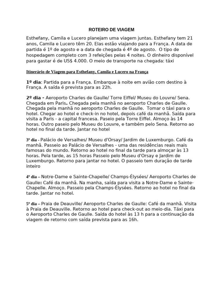 Tarefa 1 - Int 3 - Roteiro | PDF