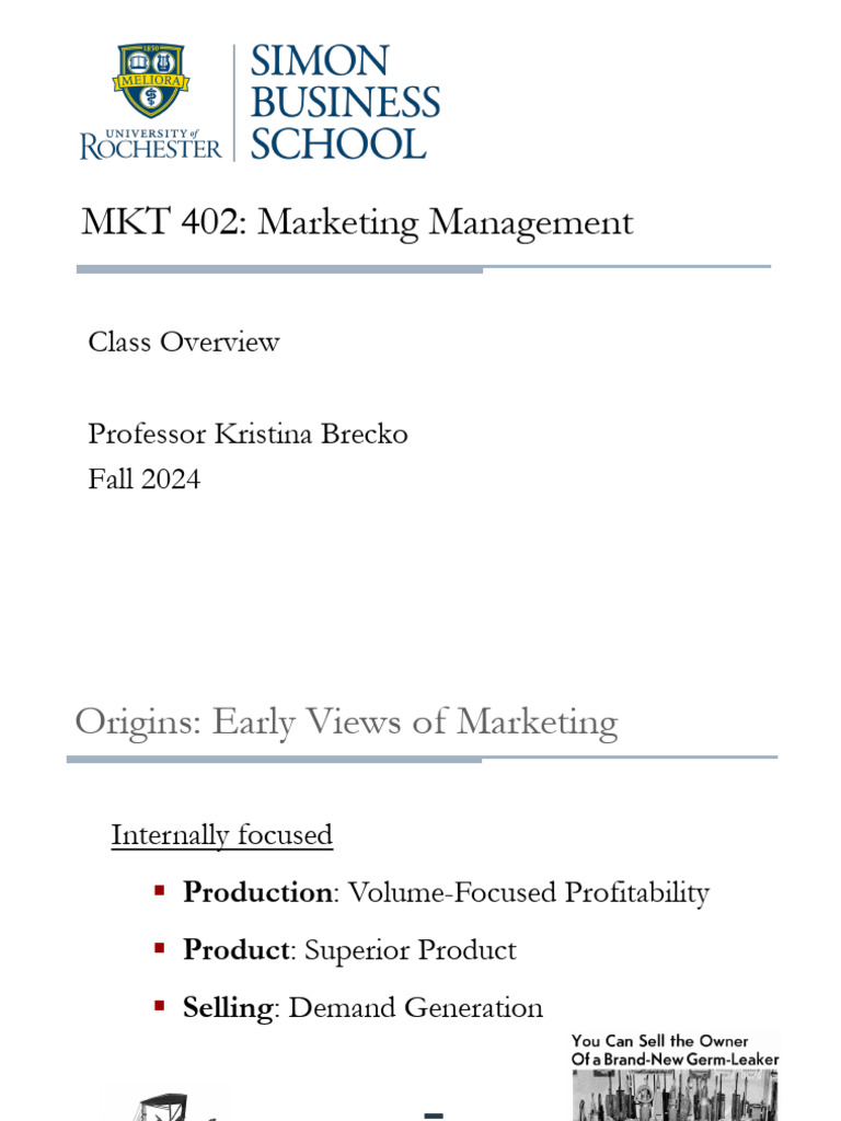 MKT402 - Marketing - Merged Slides | PDF | Marketing | Financial Markets