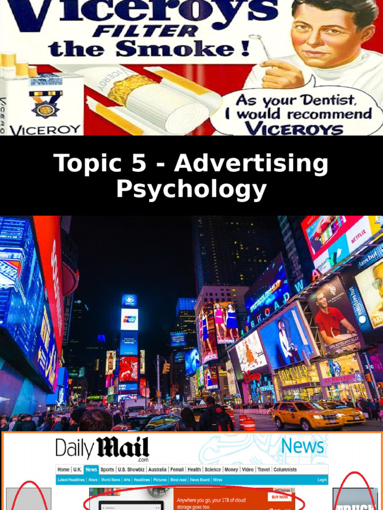 Topic 5 - Advertising Psychology | PDF | Advertising | Psychology
