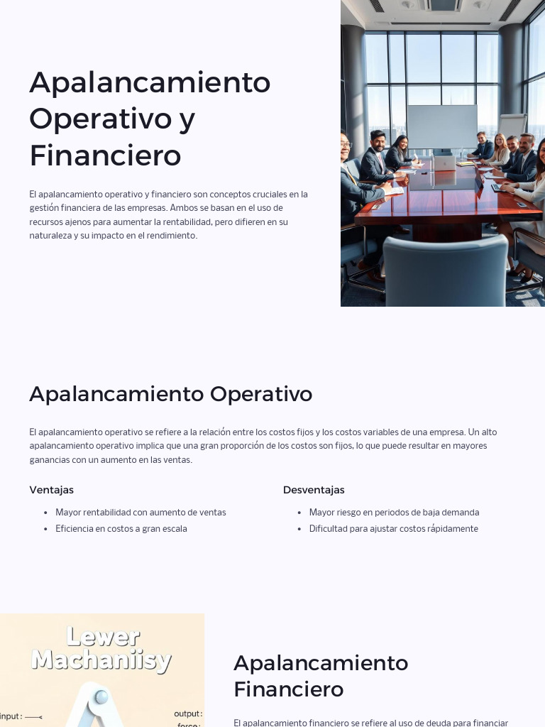 Apalancamiento Operativo y Financiero | PDF | Apalancamiento (Finanzas) | Business