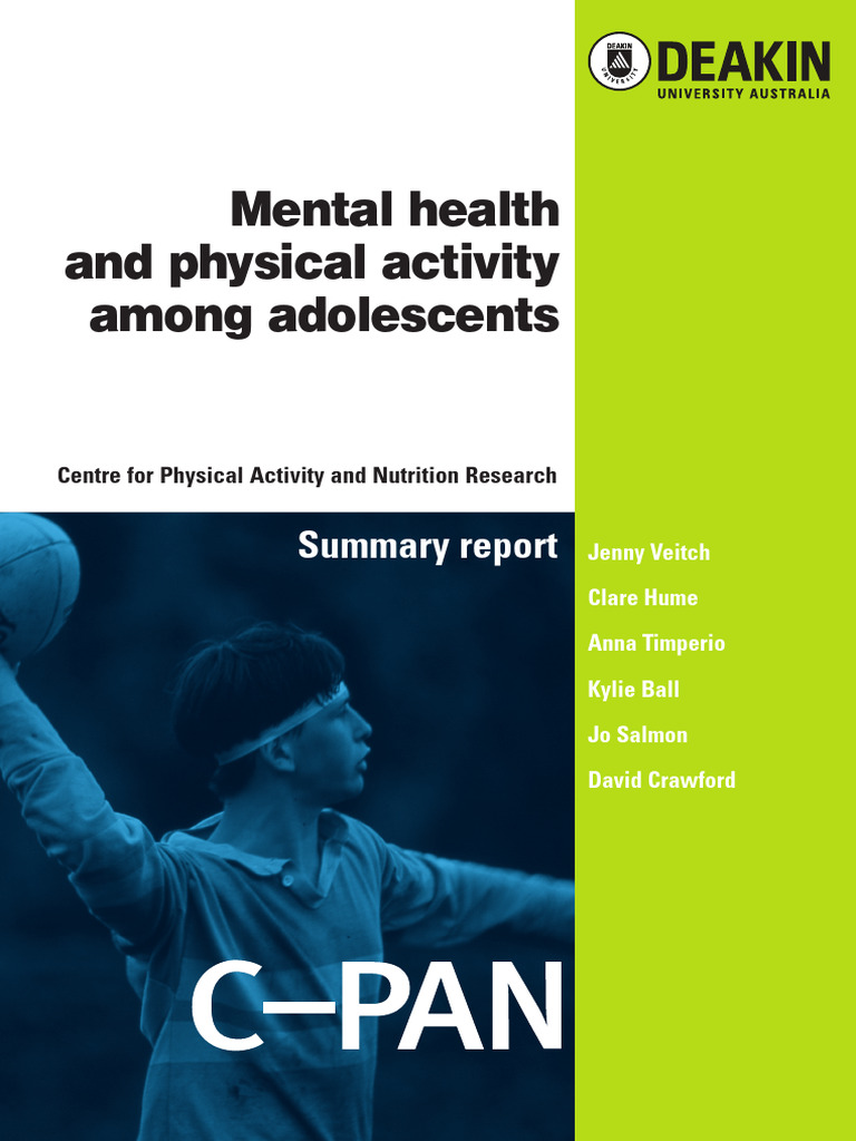 Adolescent Mental Health & Activity Report | PDF | Mental Disorder ...