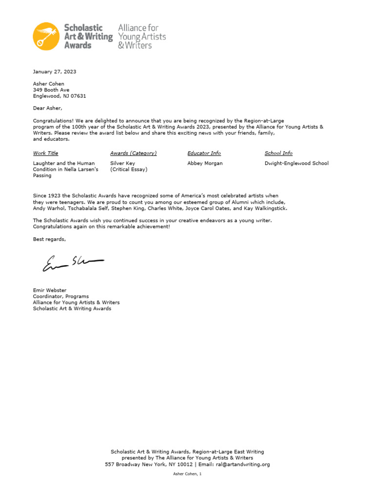 Writing Notification Letter | PDF