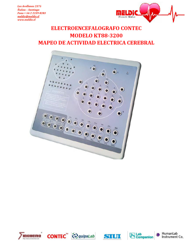 Electroencefalógrafo Contec KT88-3200 | PDF | Electroencefalografía ...